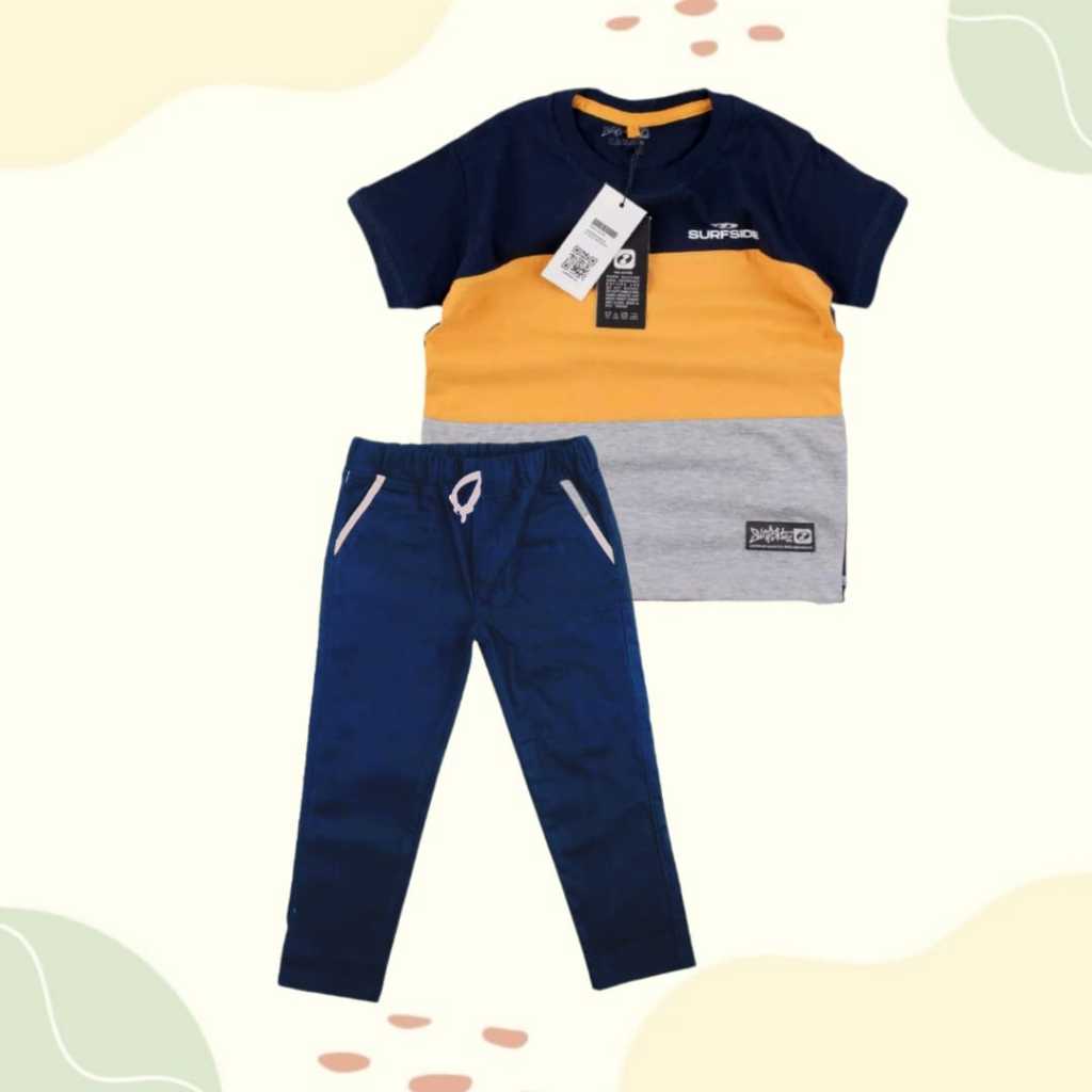 Jual Setelan Anak Laki Laki Kaos & Celana Chinos Panjang Usia 1-12 Tahun Set Pastel Chinos ...