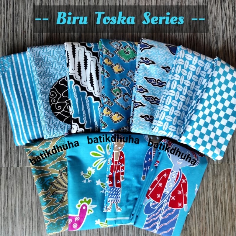Jual KAIN BATIK HALUS WARNA BIRU LANGIT TERANG BATIK BIRU TURKISH ...