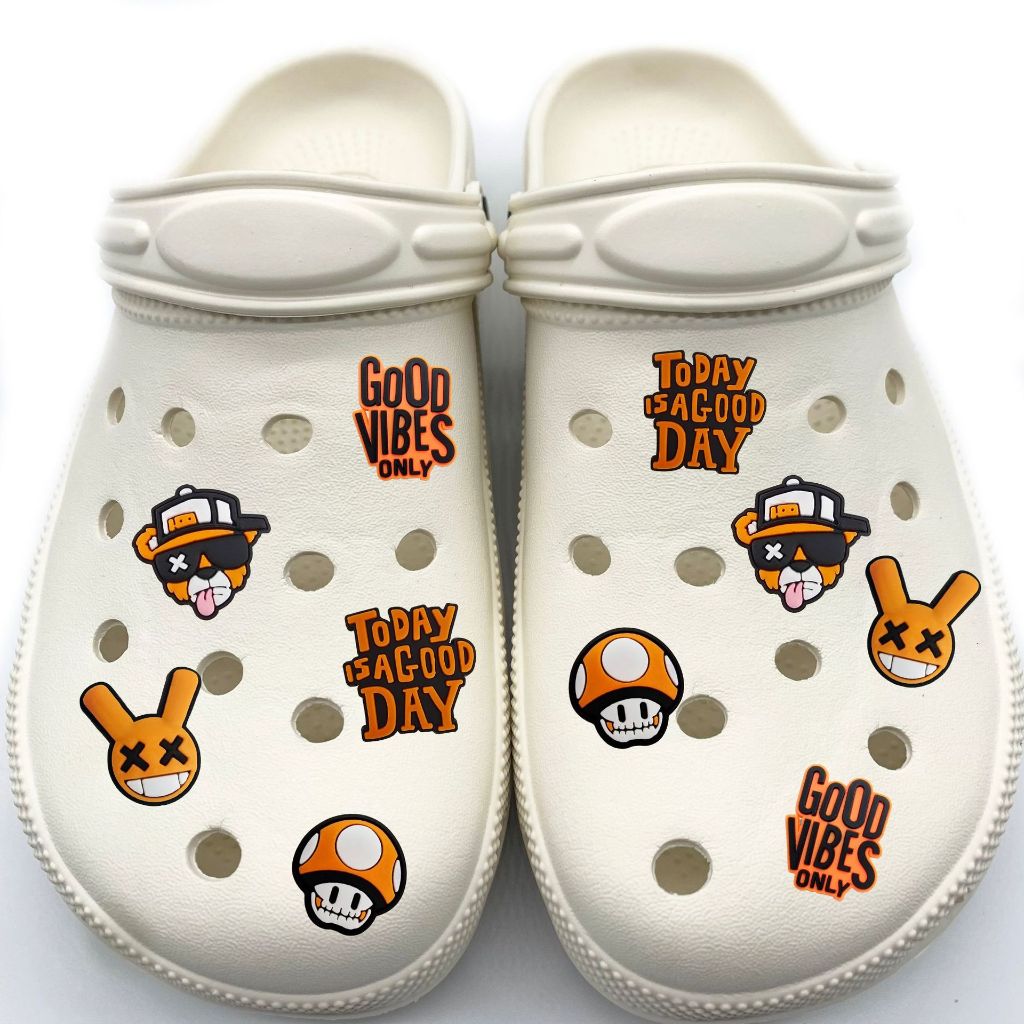 Jual 823 Jibbitz Supreme And Friend series High Fashion Crocs Jibbitz ...