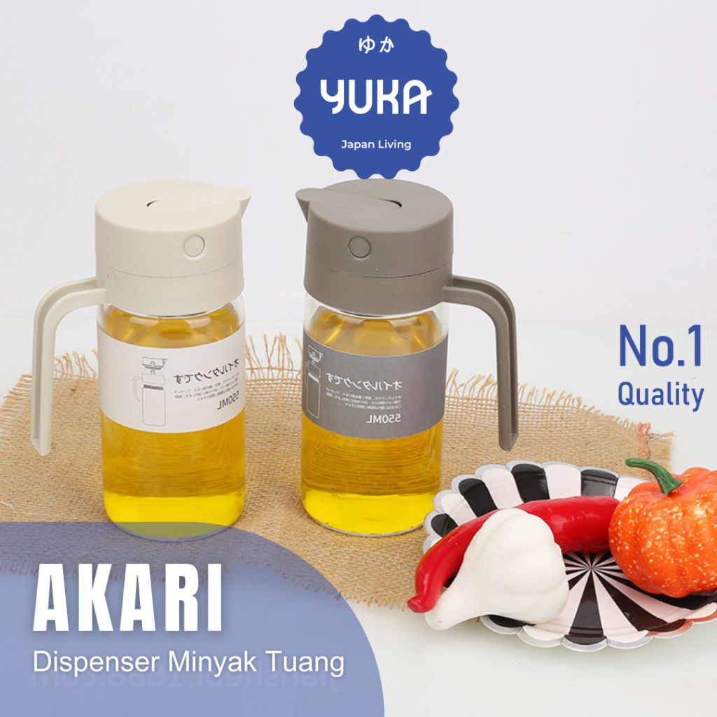 Jual YUKA - AKARI Dispenser Tuang Wijen Olive Oil Minimalis Botol ...