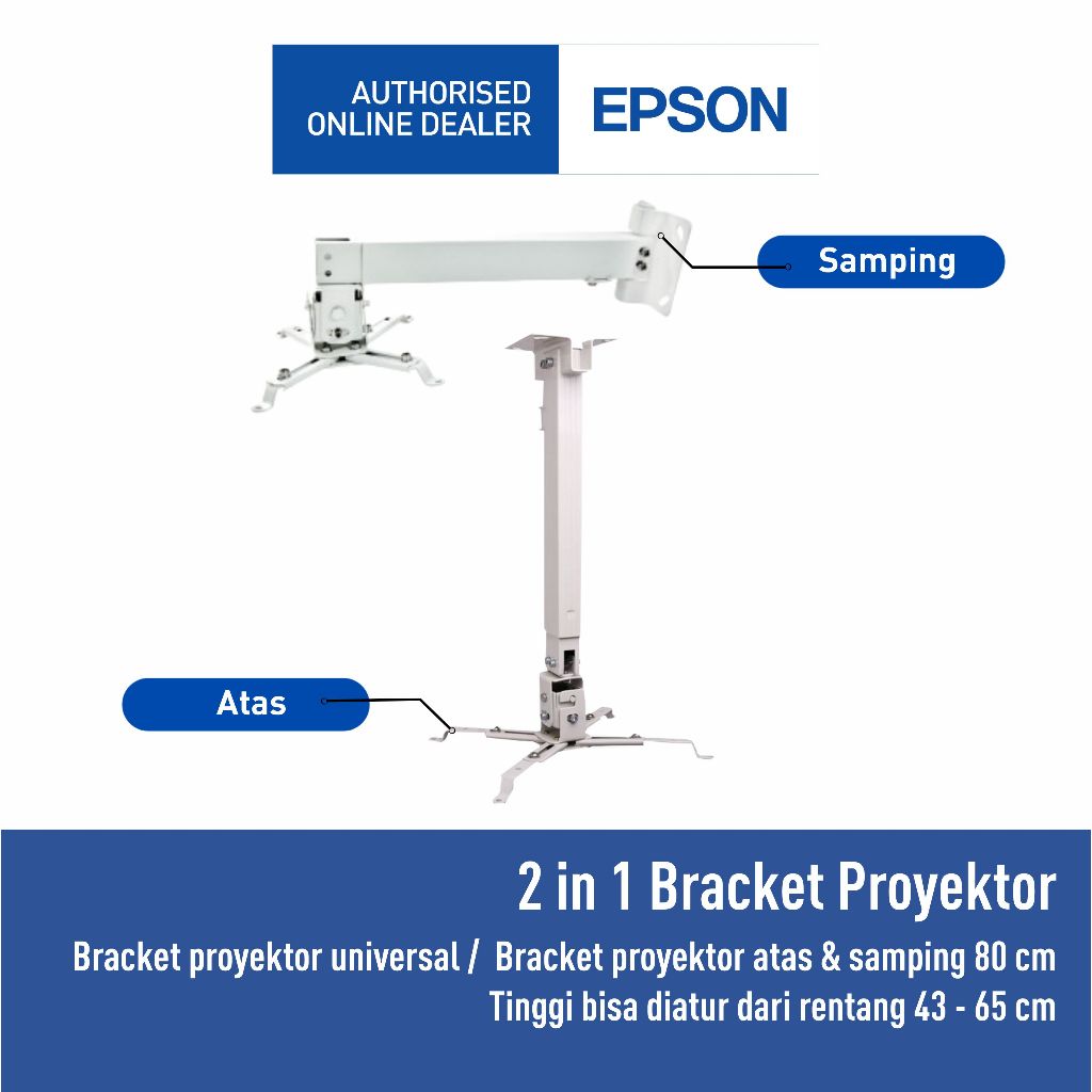 Jual BRACKET PROYEKTOR INFOCUS PROJECTOR BRAKET UNIVERSAL Plafon ...