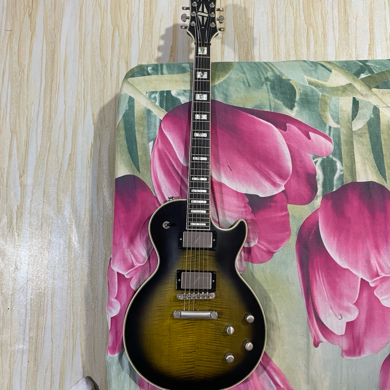 Jual Gitar epiphone les paul prophecy olive tiger aged gloss original ...