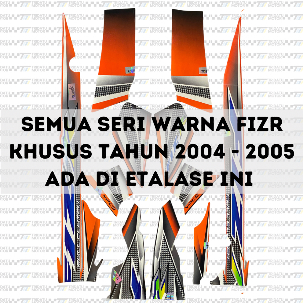 Jual STRIPING YAMAHA FIZR 2004 2005 STANDAR ORIGINAL F1ZR STICKER LIST ...