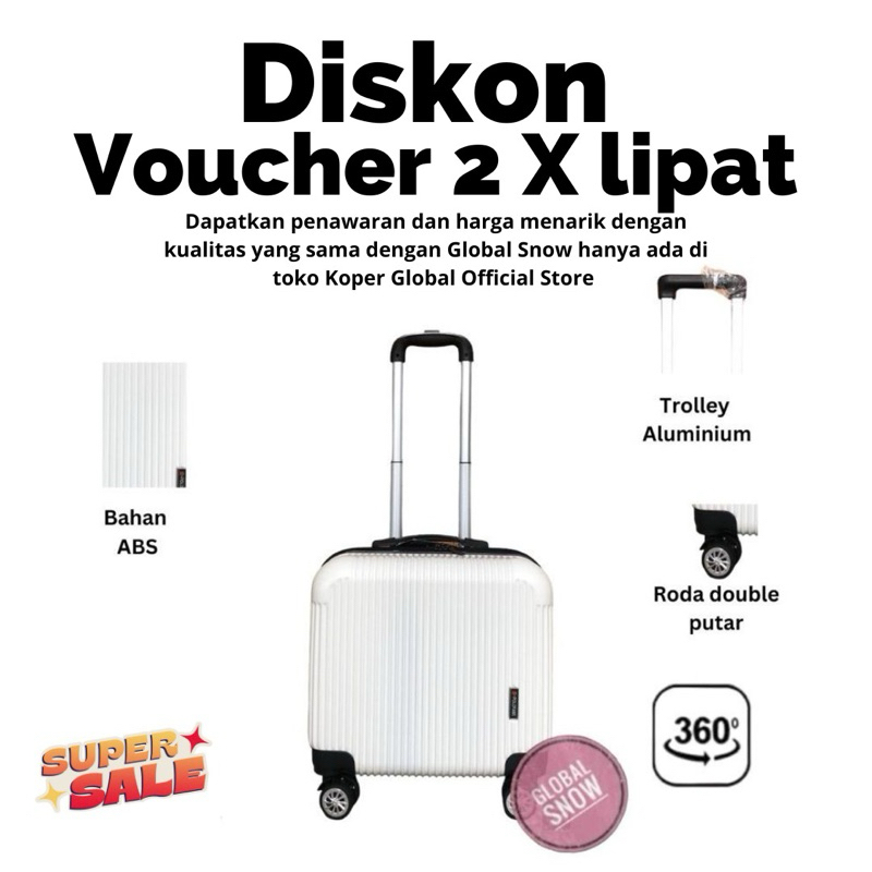 Jual Koper 17inch Polo Fans Global Snow / Koper 17 inch Travel / Koper ...