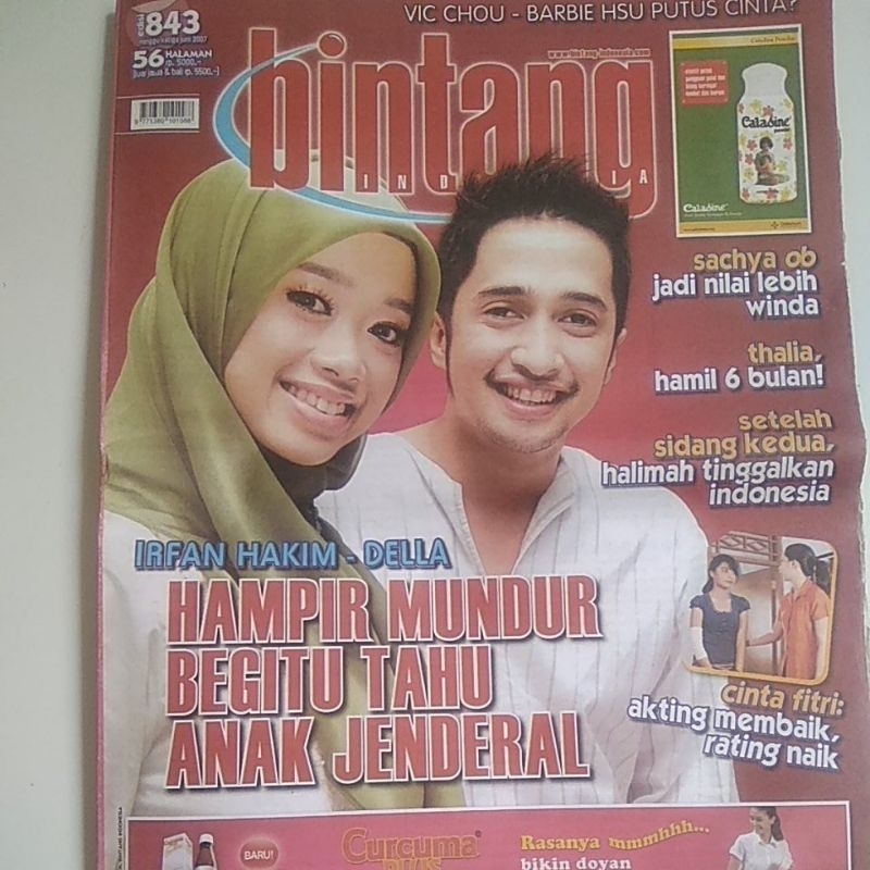 Jual Tabloid Bintang Indonesia Cover Irfan Hakim Della | Shopee Indonesia