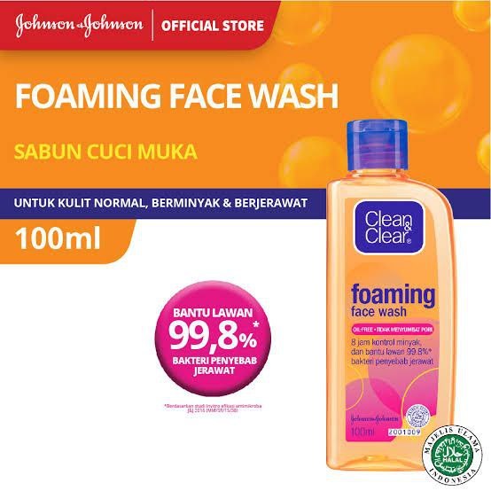 Jual Clean & Clear Foaming Fash Wash 100ml | Shopee Indonesia