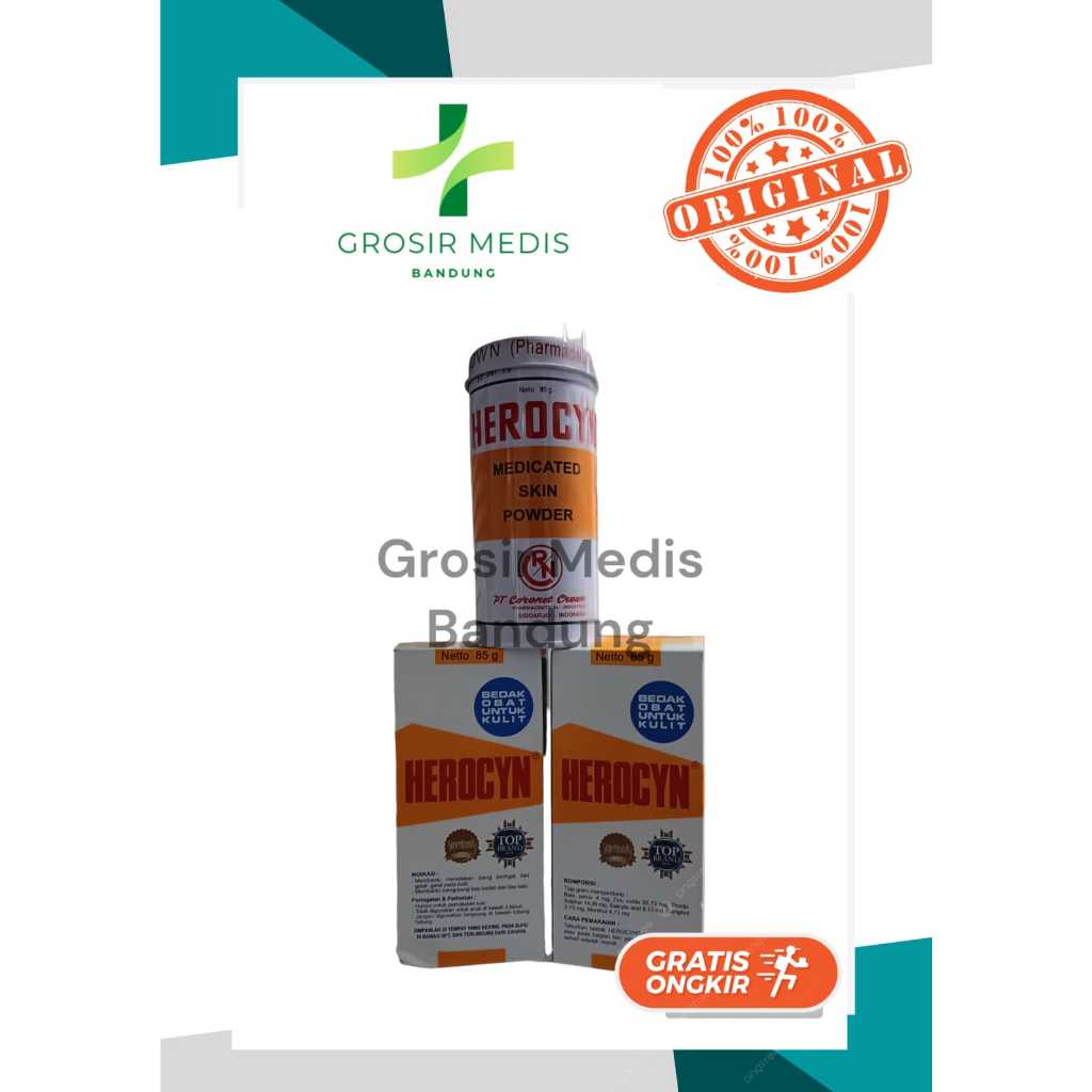 Jual HEROCYN 85 GR BEDAK GATAL DAN BIANG KERINGAT UNTUK ANAK DAN DEWASA ...