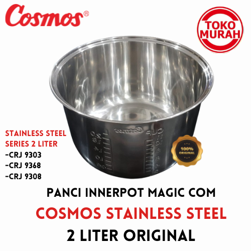 Jual Panci Teflon Inner Pot Magic Com COSMOS 2 Liter Stainless Steel ...