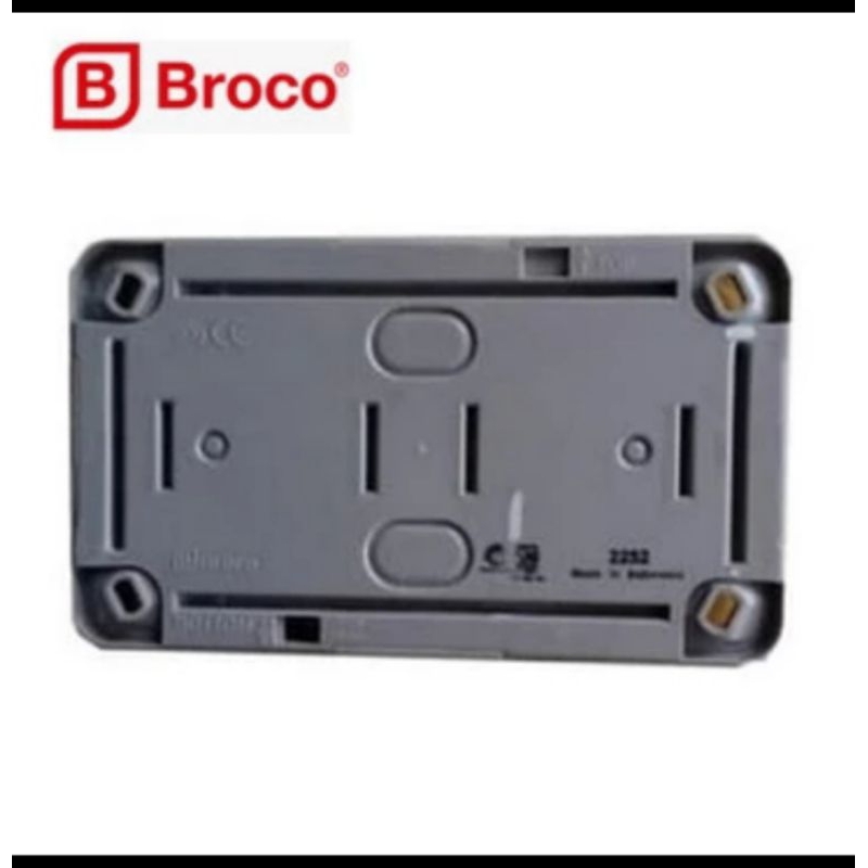Jual BROCO Atlantik Doble socket outlet outdoor stop kontak tutup ...