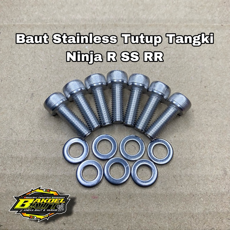 Jual Baut Stainless TUTUP TANGKI NINJA R SS RR Super Kips Baut L Stainless Anti Karat 100% ...