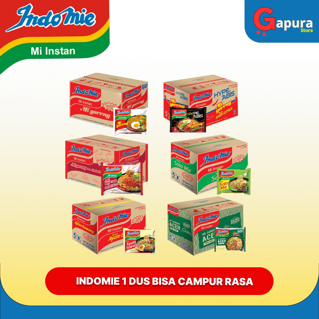 Jual INDOMIE 1 DUS ISI 40, GORENG DAN KUAH BISA CAMPUR RASA | Shopee ...