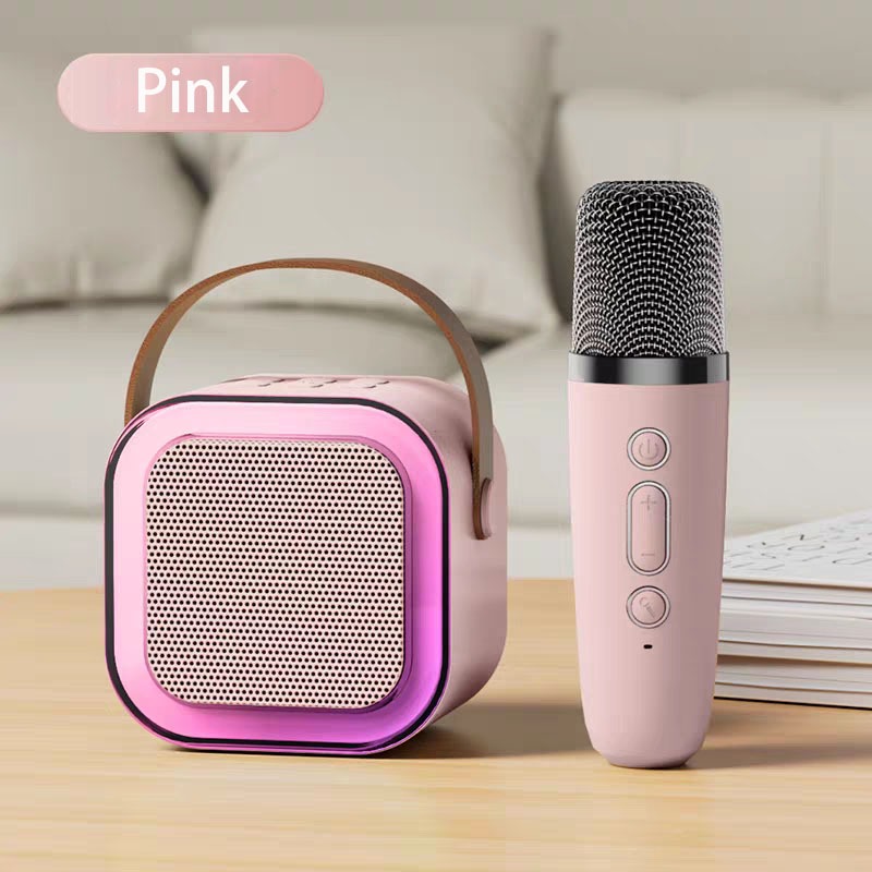 Jual Speaker bluetooth 100% Original mini Karaoke Bass K12 Microphone ...