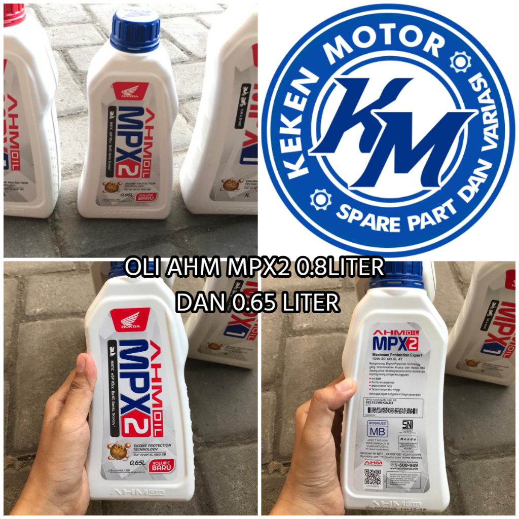 Jual OLI MPX2 0.8L 0.65L AHM OIL MPX 2 OLI ASLI ORIGINAL AHM MPX2 0.8LT ...