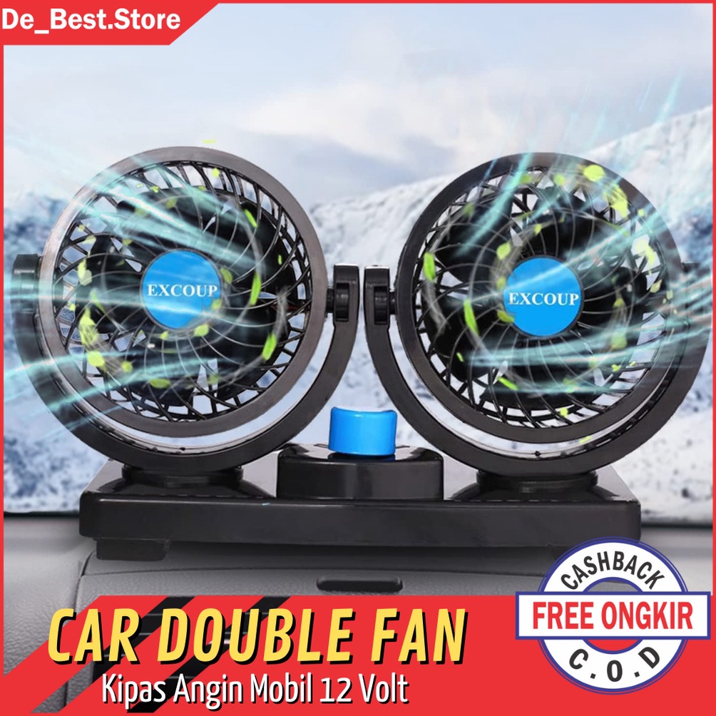 Jual Produk Terkini Kipas Angin Mobil 12 Volt Kipas Angin Mobil Double ...