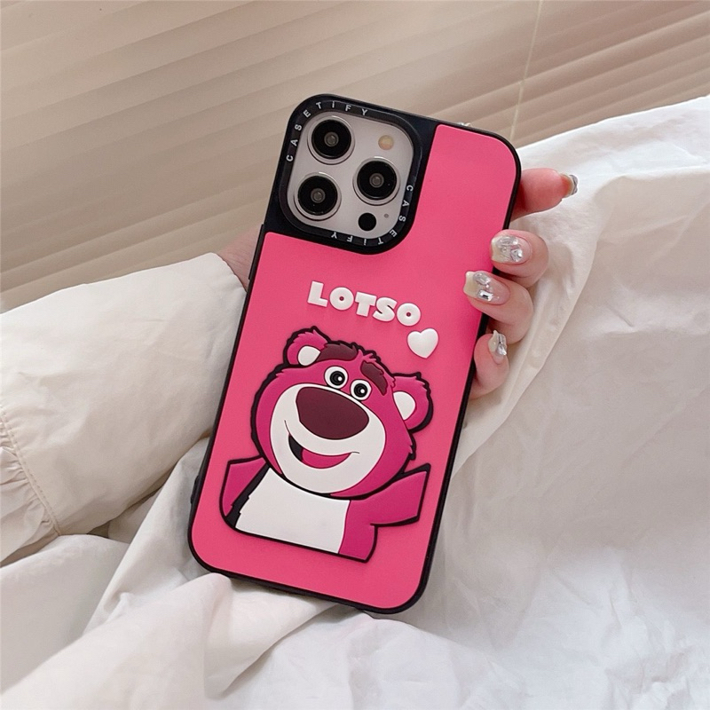 Jual case cute 3D lotso kuromi Mickey Mouse merry pink case 11 12 13 14 ...