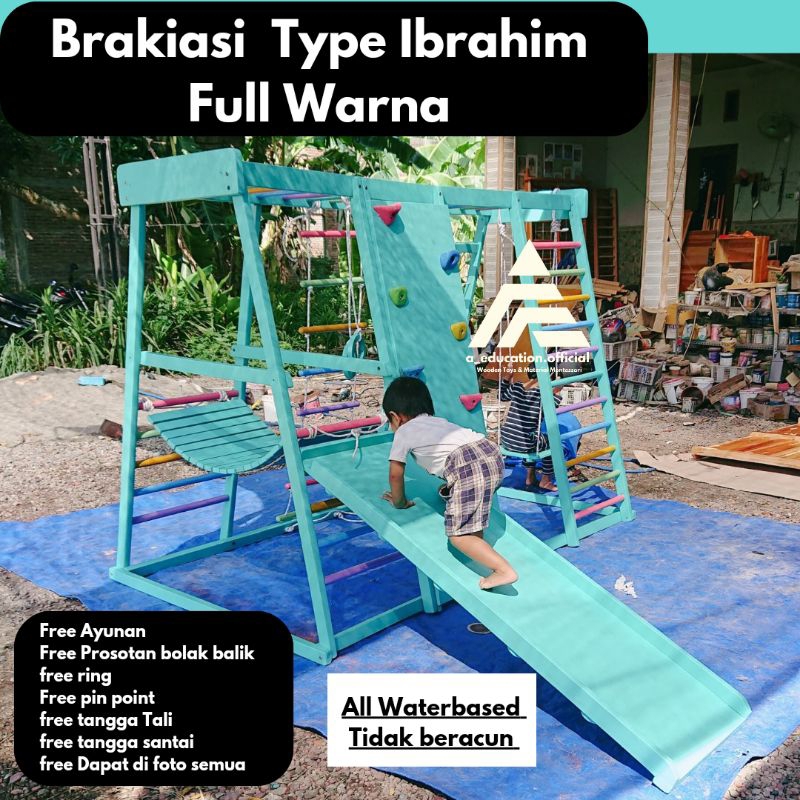 Jual Playground / Brakiasi TYPE ibrahimCustom Full CAT WARNA TOSCA ...