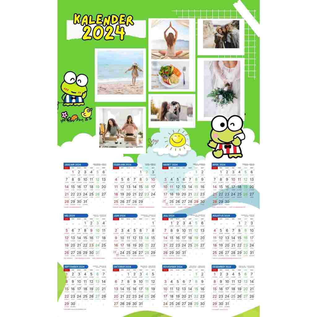 Jual Kalender 2024 - Kalender Dinding 2024 - Kalender Custom Foto ...