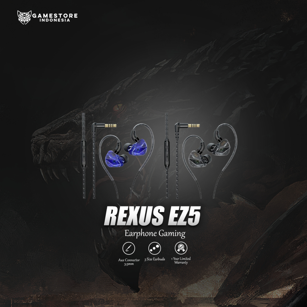 Jual Rexus Earphone Gaming EZ5 headset | Shopee Indonesia