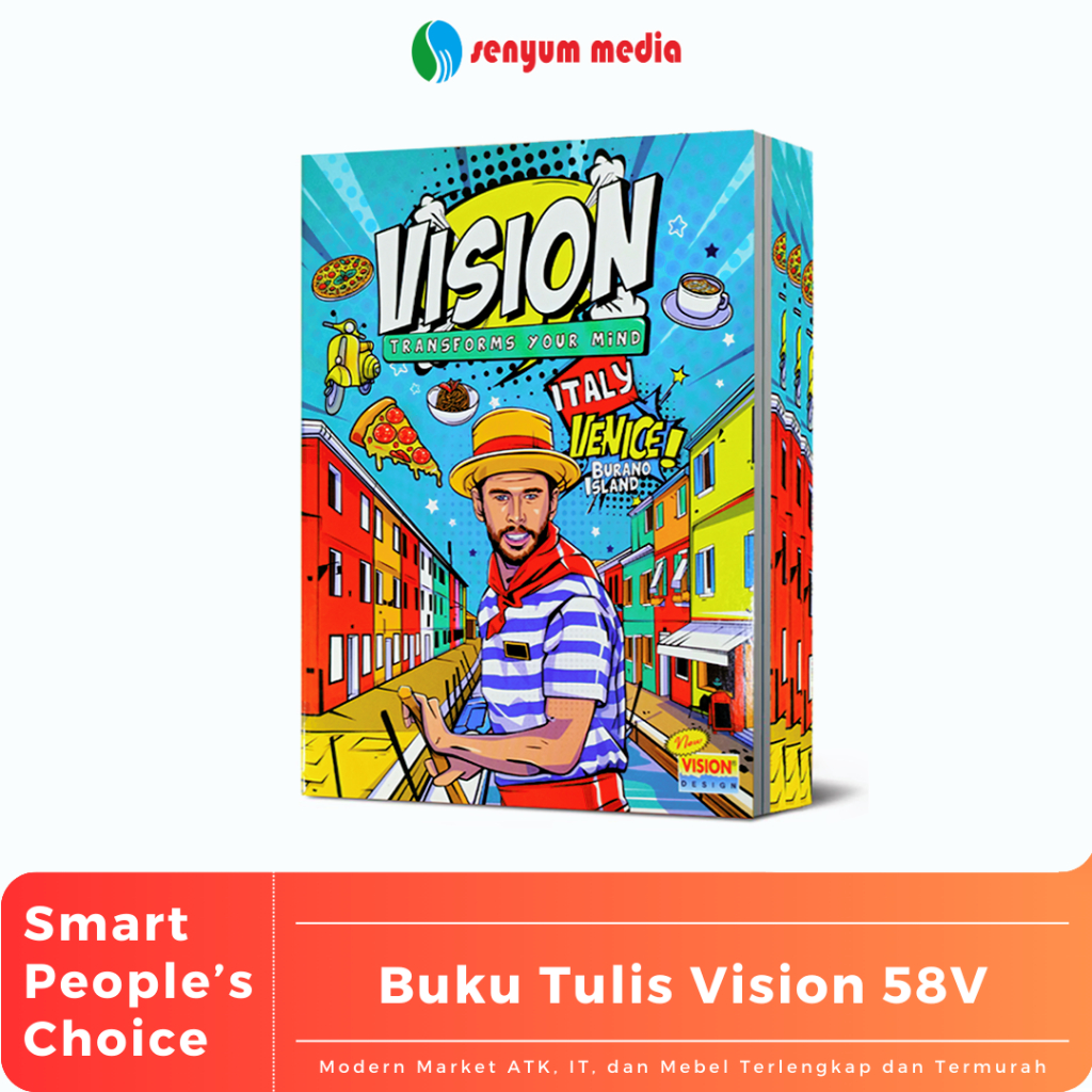 Jual Buku Tulis VISION 58 Lembar (1 Pack Isi 10 Buku) (S:PAK) | Shopee ...