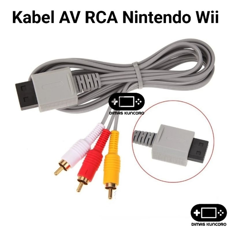 Jual Kabel AV RCA Nintendo Wii cable nintendo wii u tv tabung | Shopee Indonesia