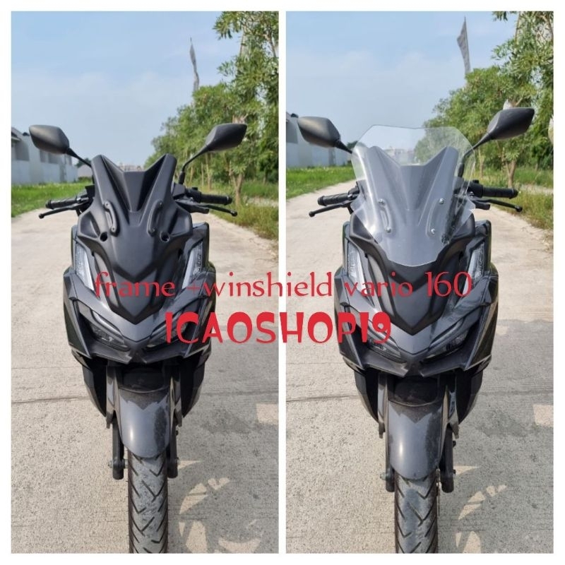 Jual FRAME+VISOR NEW VARIO 160 TAMENG DEPAN VARIO 160 VISOR MODEL AWS ...