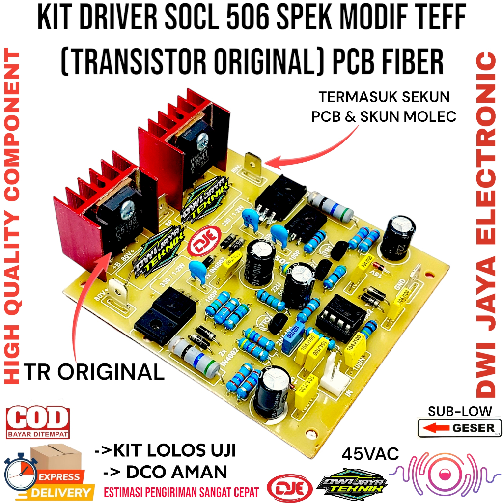 Jual Kit Driver SOCL 506 PCB FIBER Modif Teff | Shopee Indonesia