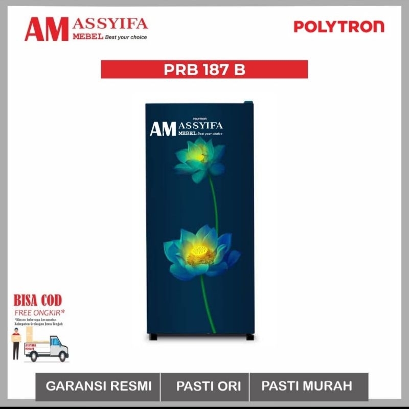 Jual KULKAS POLYTRON 1 Pintu PRB 187 B| 187 R, BERGARANSI RESMI! 100% ...