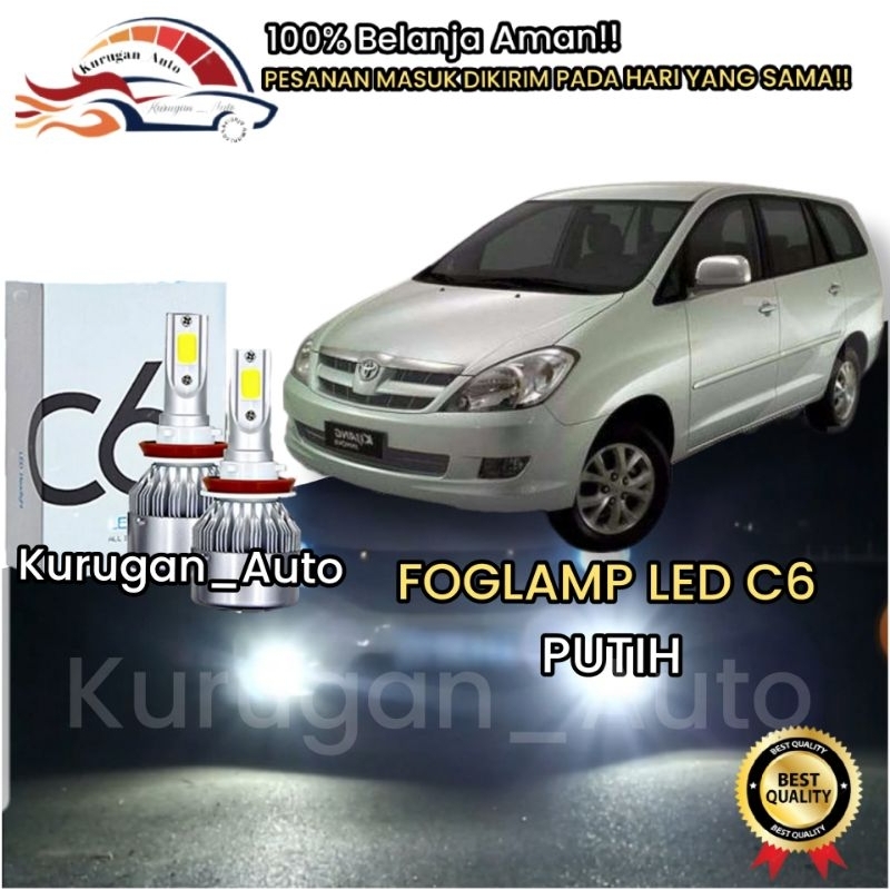 Jual Foglamp Led Innova Lama Foglamp Kotak 3 Warna 2 Warna bukan Barong ...