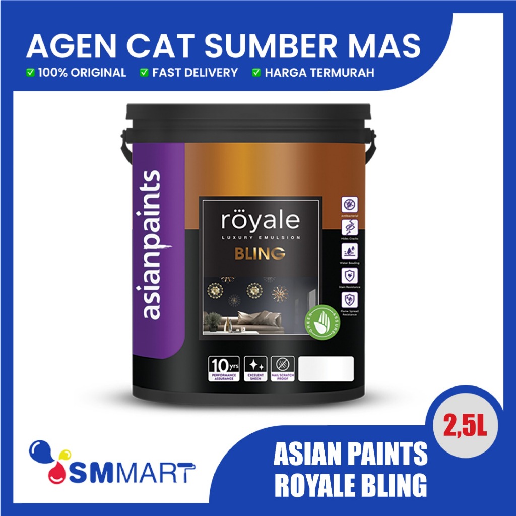 Jual Cat Tembok Dalam Asian Paint Royale Blink Tinting (Bisa Request ...