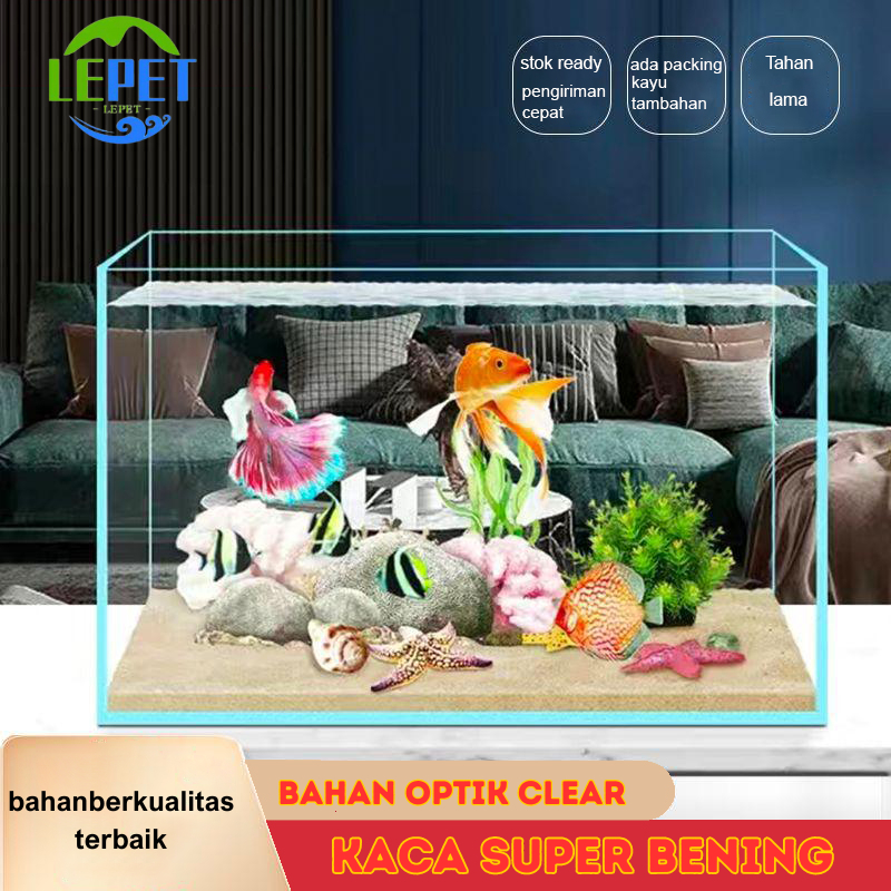 Jual LEPET Akuarium Ikan Mini JR512 50cm/60cm Tangki Ikan Mini dengan ...