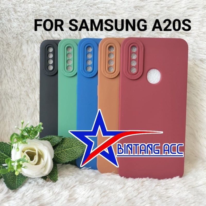 Jual Case Silikon Pro Camera Samsung A20S Macaron Tpu | Shopee Indonesia
