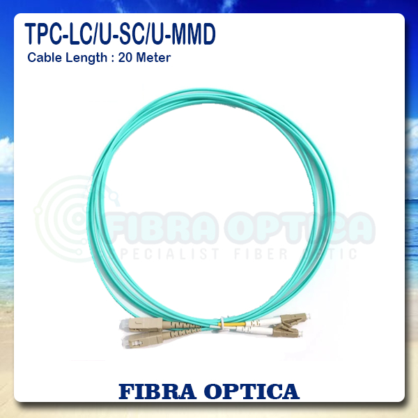 Jual OM3 LC-SC Duplex Fiber Optic Patchcord/OM3 FO Patch Cord 20-25m ...