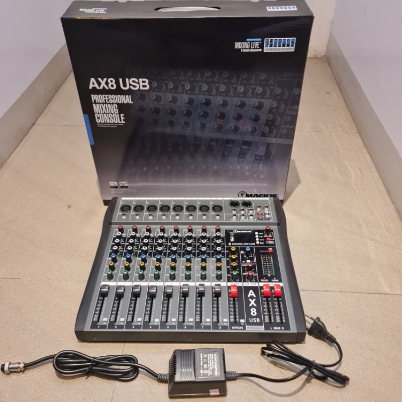 Jual Mixer 8 Channel Mackie Ax8n Equalizer Usb Bluetooth effect vocal | Shopee Indonesia