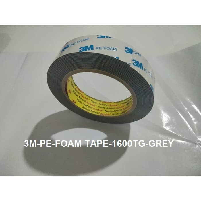 Jual Double Tape 3M 1600 TG PE Foam Grey 48MM X 4M | Shopee Indonesia