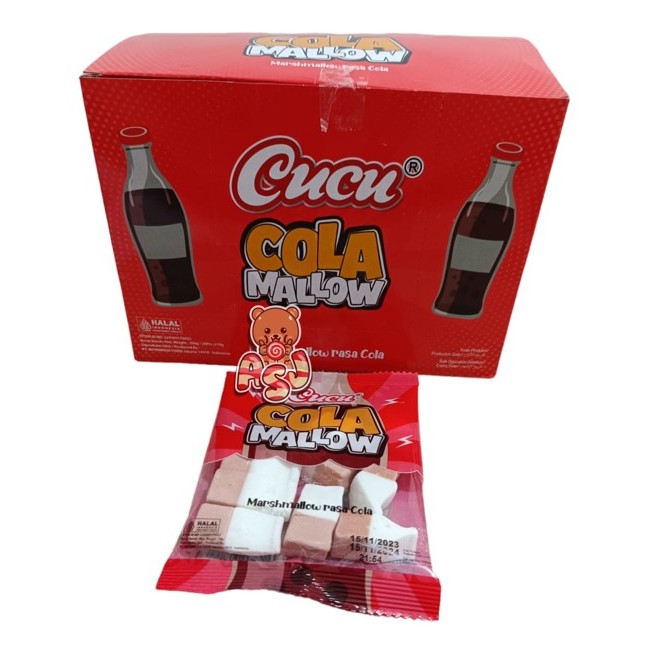 Jual CUCU MARSHMALLOW RASA COLA ISI 20 X 10 GR | Shopee Indonesia