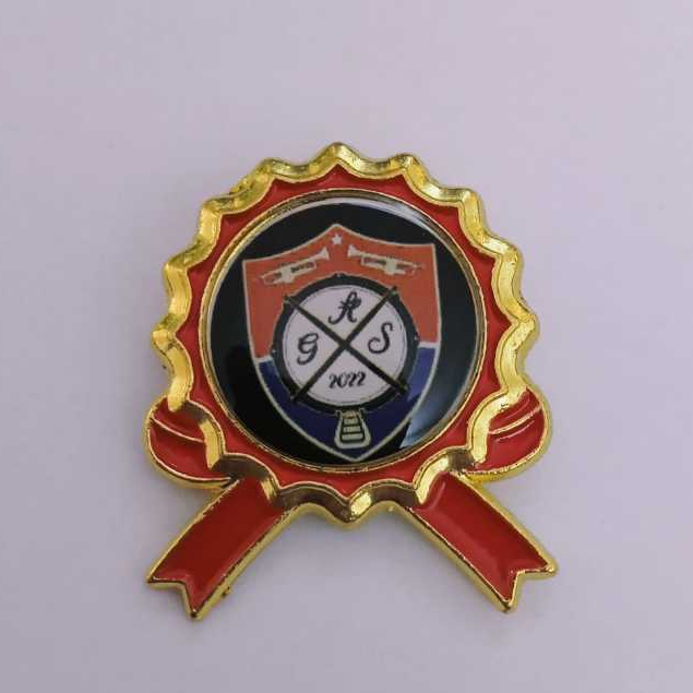 Jual Pin Custom Logo Pita Merah Pin Red Ribbon Pin Kegiatan Organisasi ...
