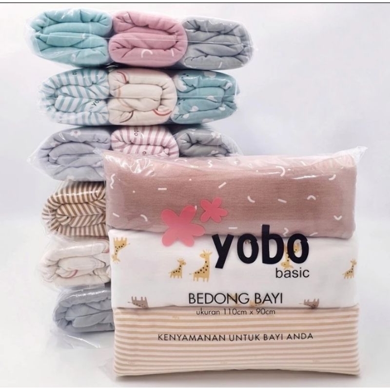 Jual YOBO BEDONG BAYI ISI 3 pcs/ BEDONG VIRAL/ SELIMUT BAYI LEMBUT ...