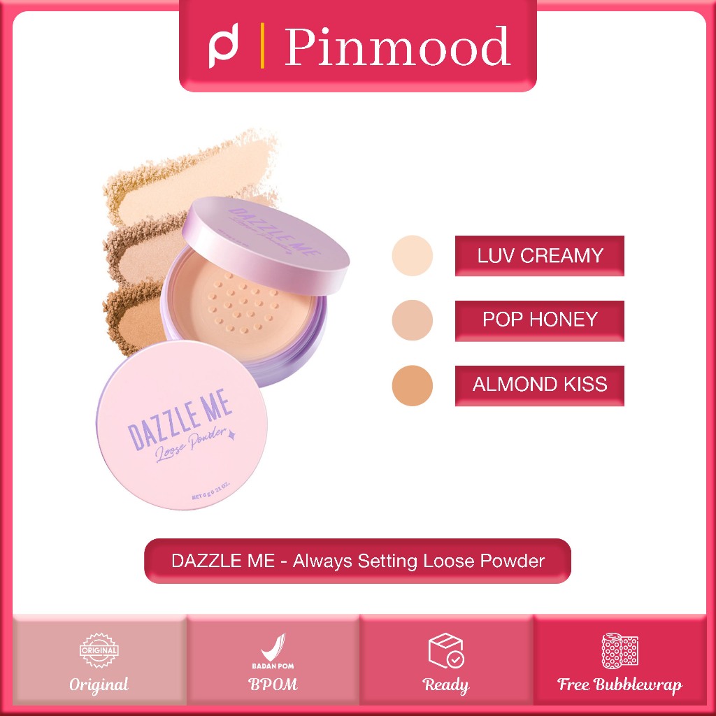 Jual DAZZLE ME - ALWAYS SETTING LOOSE POWDER - Super Soft Smooth Bedak ...