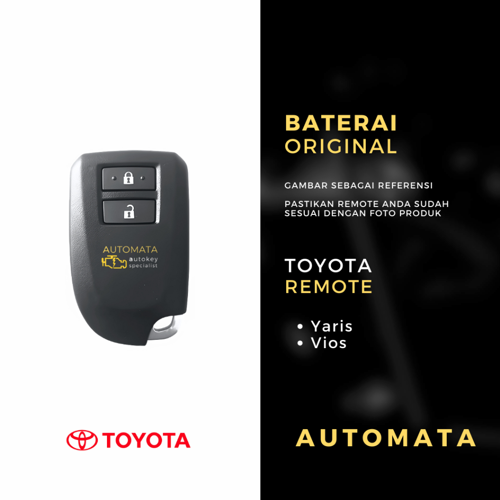 Jual Baterai Remote Toyota Vios Original Panasonic | Shopee Indonesia