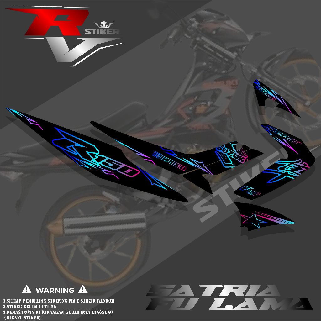 Jual STRIPING STIKER SATRIA FU OLD - STRIPING FU BARONG - SATRIA FU ...