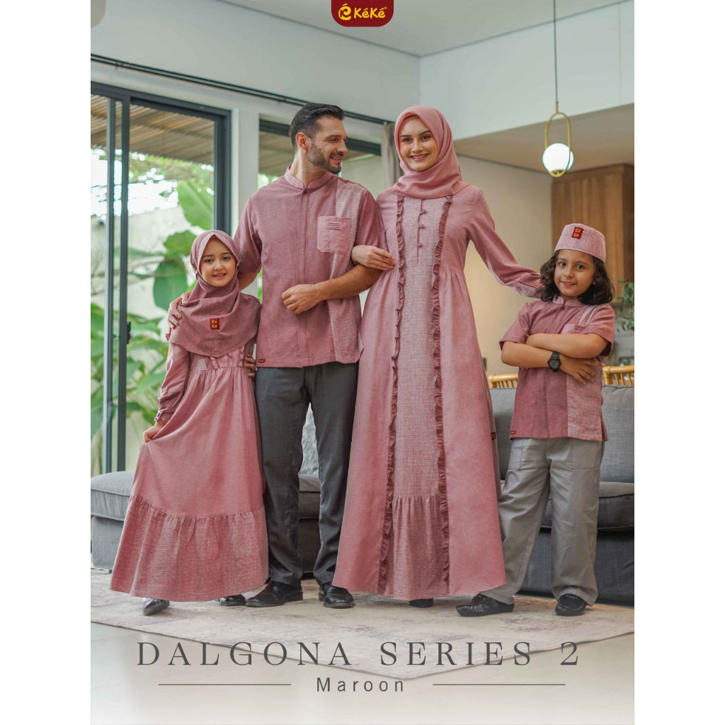 Jual DALGONA SERIES 02 (DUA) Maroon by Keke - SARIMBIT KELUARGA by KEKE ...
