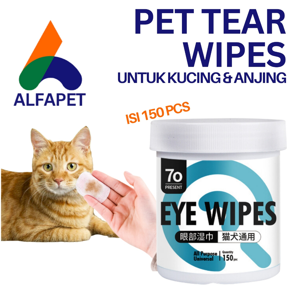 Jual PET TEAR EYE WIPES LAP AIR MATA ANJING KUCING | Shopee Indonesia
