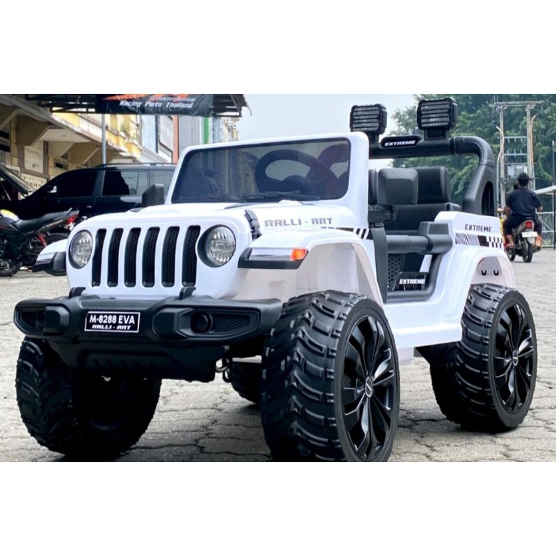 Jual Mobil Aki Mainan Anak Jeep PMB M 8288 8299B Dual Dynamo Dual Accu ...