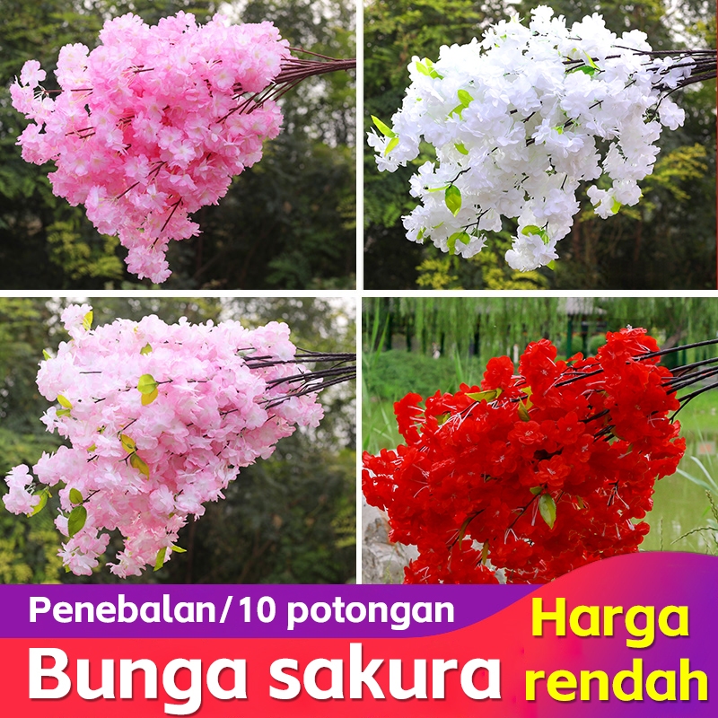 Jual Bunga Sakura Tangkai 56 cm/Cherry Blossom Artificial/Sakura ...
