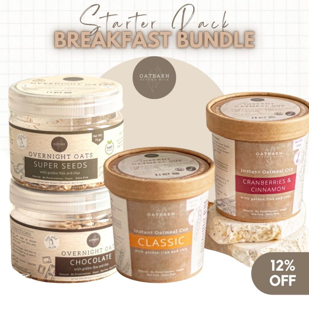 Jual OatBarn Starter Pack Breakfast Bundle | Paket Sarapan Sehat ...