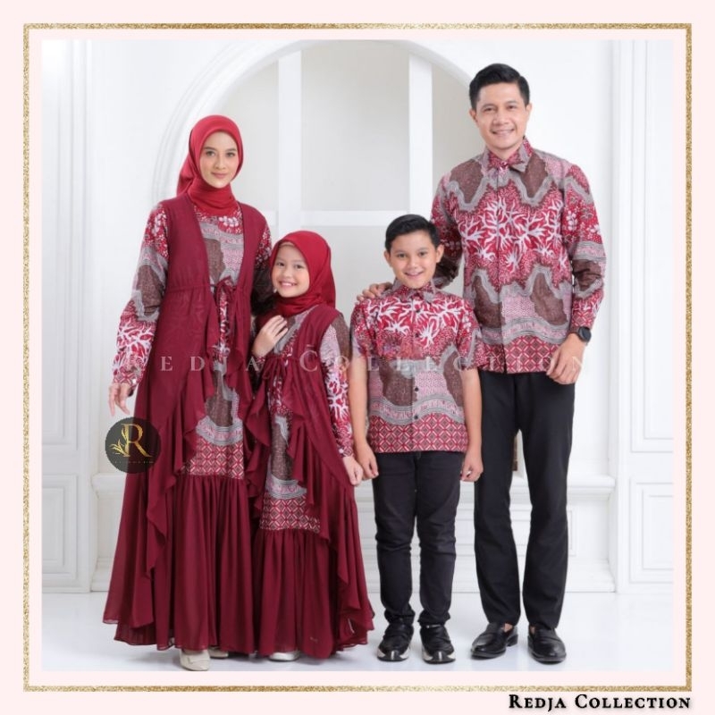 Jual Baju Seragam Batik Keluarga Set Baju Anak Gamis Couple Family ...