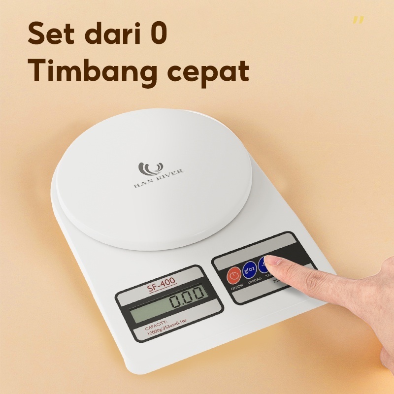 Jual Timbangan Dapur Digital LED / Kitchen Scale Digital LED 10 Kg Free ...
