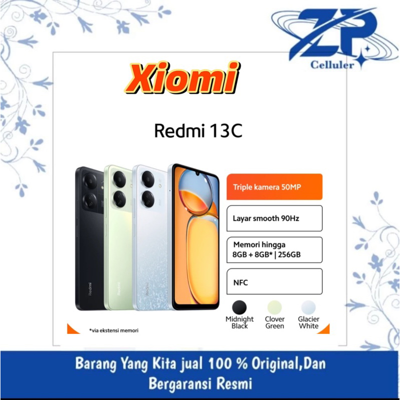 Jual XIOMI REDMI 13C RAM 8GB /ROM 256GB GARANSI RESMI,FREE TEMPER ...
