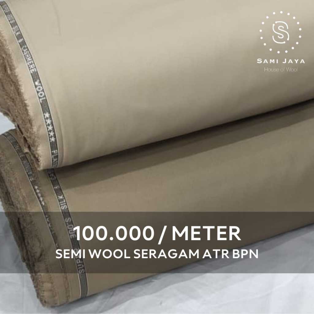 Jual Kain Bahan Seragam ATR BPN Pal Z Semi Wool Doff | Shopee Indonesia