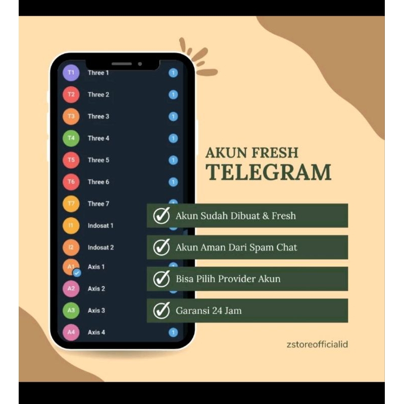 Jual akun telegram fresh | Shopee Indonesia